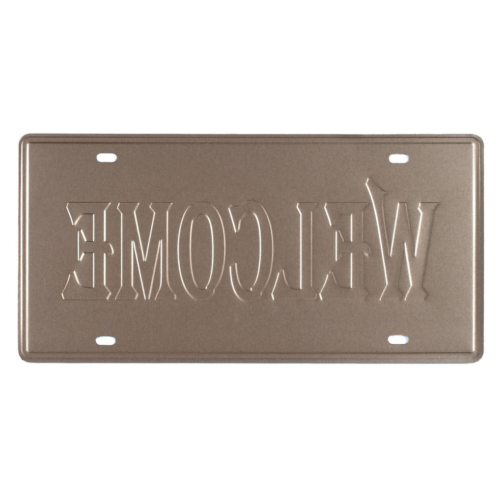 Number Plates wall sign - Welcome — eazy wagon