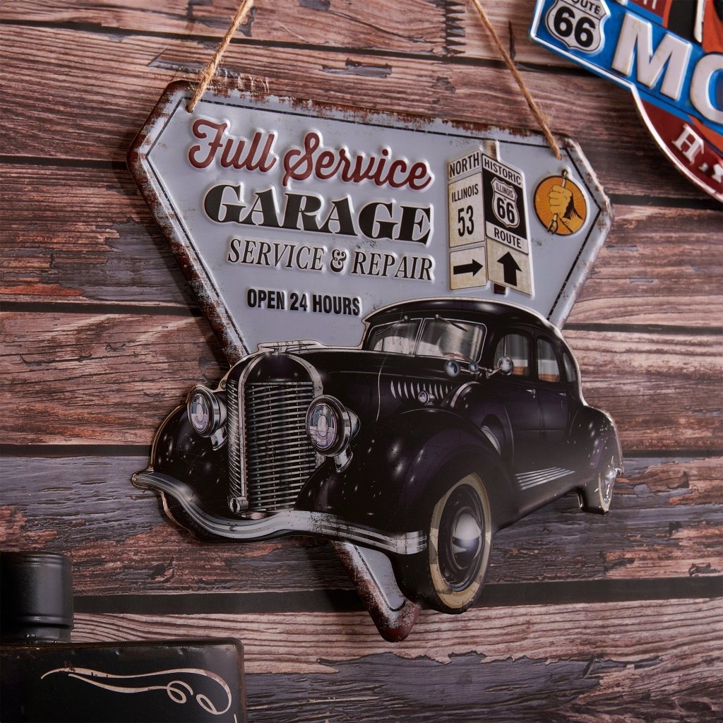3D Metal Plates - Full Service Garage