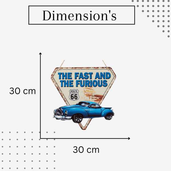 3D Metal Plates - The Fast And The Furious