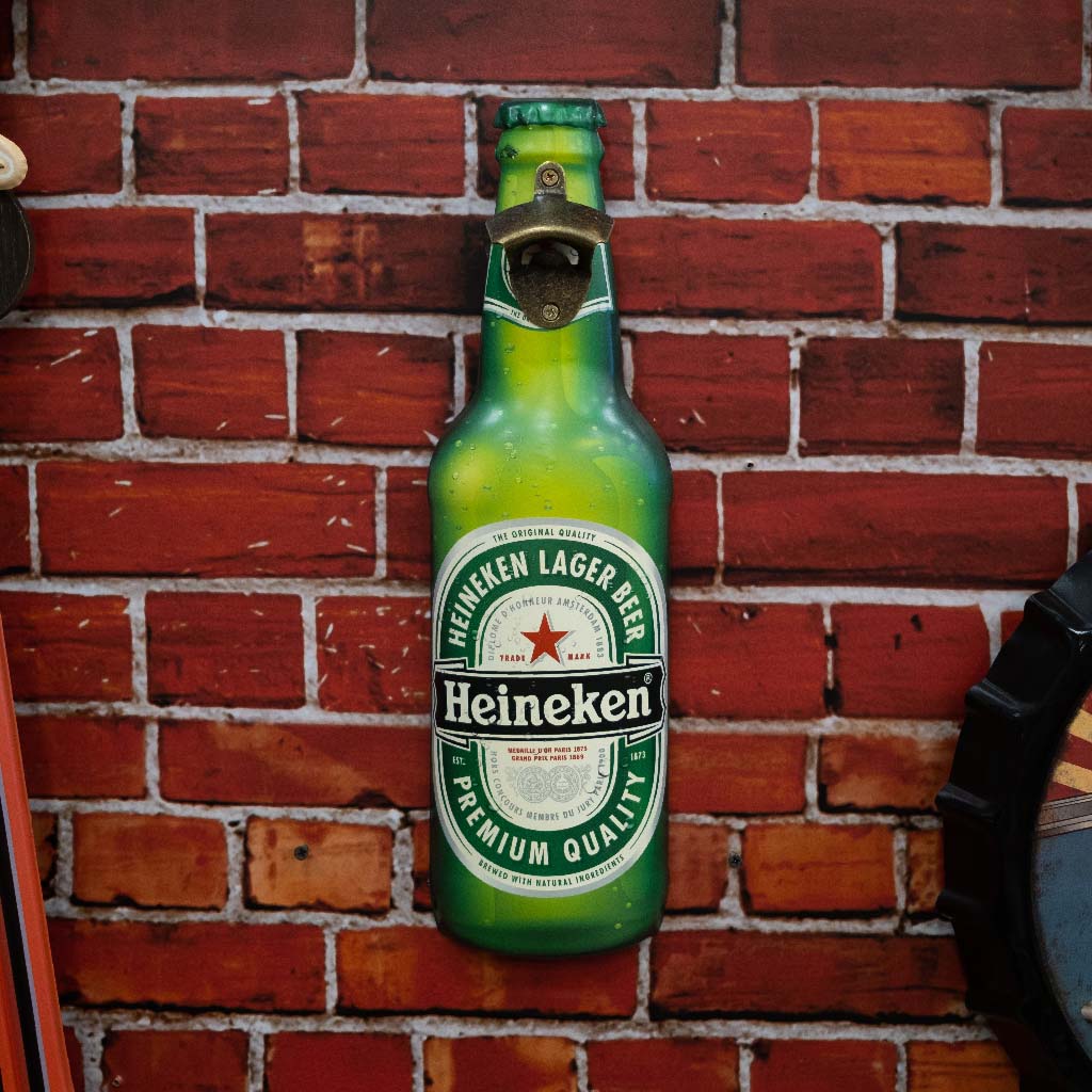 Bottle Opener Metal - Heine beer — eazy wagon