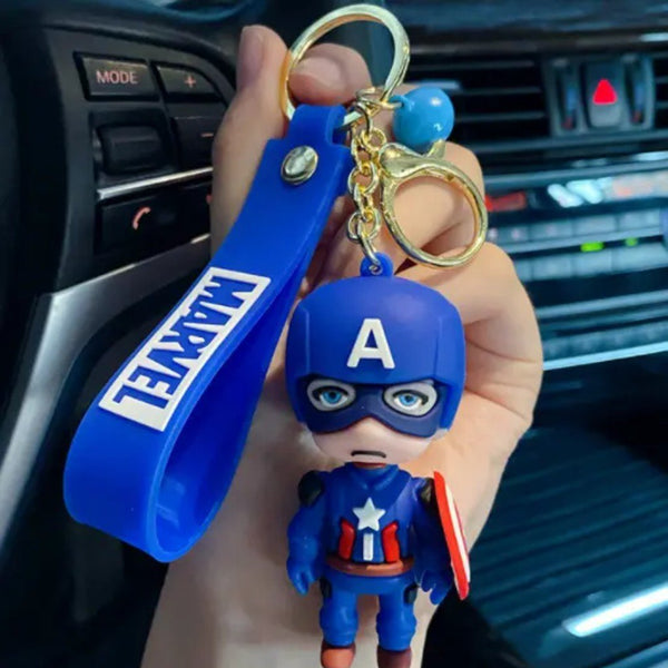 Fancy Silicon Keychains - Marvel