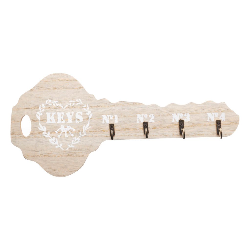 Wall Key Hooks - Key Shape Holders (6 Colors)